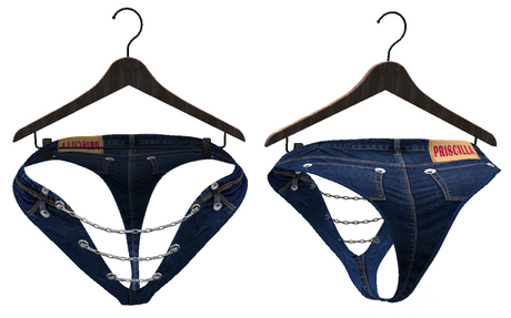 Second Life Marketplace - Bermuda Chain Booty Short Silver (Kupra Kups)